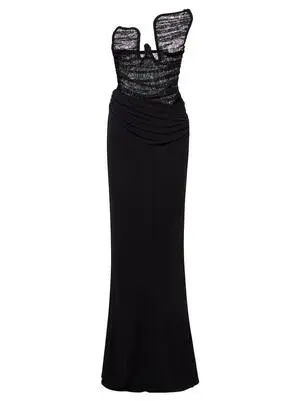 Christopher Esber Salacia Draped Gown - Black
