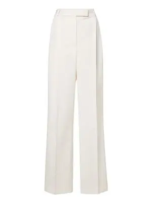 RÓHE Wide-leg Wool-blend Pants - White