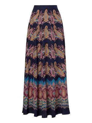 Etro Paisley Silk Maxi Skirt - Multicoloured