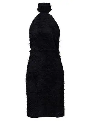 COURREGES Courrèges Illusion Circle Halterneck Minidress - Black