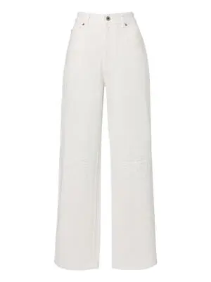 Loewe Anagram Wide-leg Jeans - White