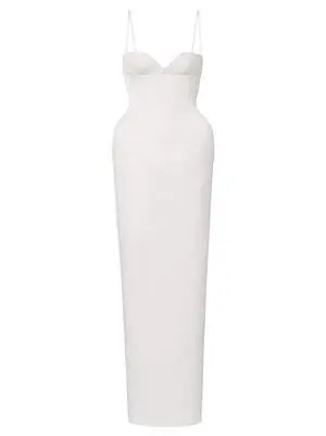Magda Butrym Bridal Satin Gown - White