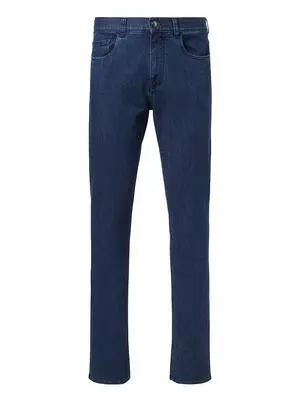 Canali Mid-rise Slim Jeans - Blue