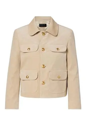NILI LOTAN Chamonix Cotton-blend Jacket - Beige
