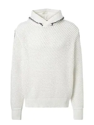 Orlebar Brown Kirk Striped Crochet Cotton-blend Hoodie - Multicoloured