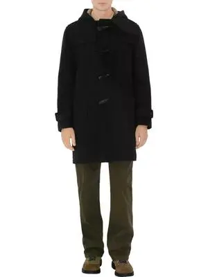 Burberry Wool Duffle Coat - Black