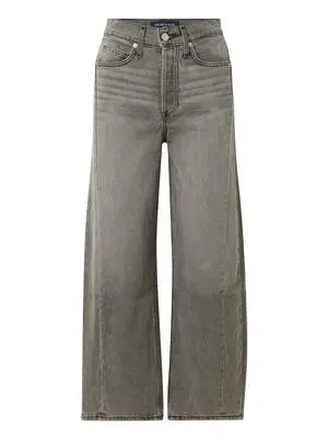 Veronica Beard Ryder High-rise Barrel-leg Jeans - Gray
