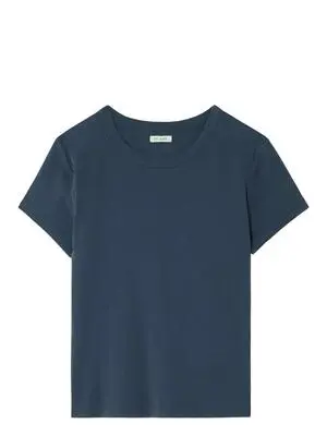 ST. AGNI Organic Cotton-Jersey T-Shirt Navy