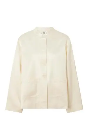 RÓHE Satin Jacket - Neutrals