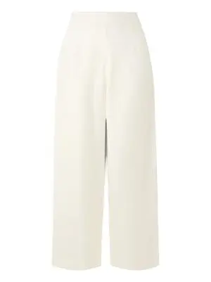 Posse Noelle Linen Straight-leg Pants - Neutrals