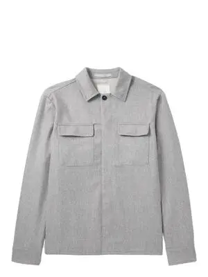 Eleventy Wool-blend Overshirt - Gray