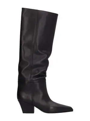 Paris Texas Knee High Boots - Black