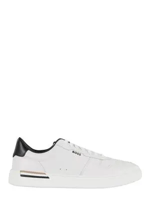 BOSS Lace Up Sneakers White