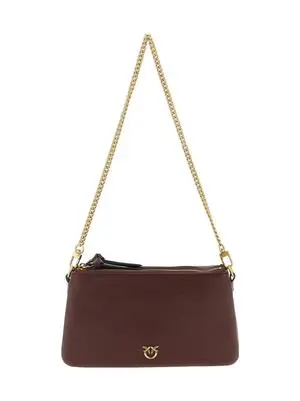 Pinko Mini Bag With Chain Strap - Red