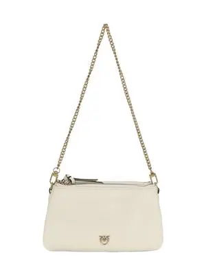 Pinko Mini Bag With Chain Strap - White