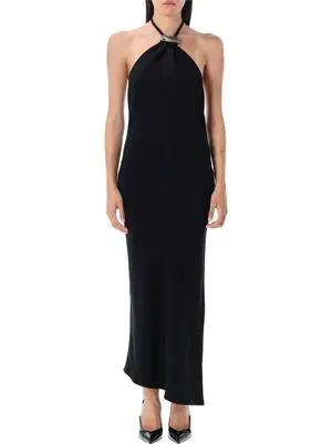 Attico Halterneck Dress - Black