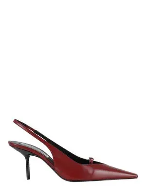 Victoria Beckham Pointed Slingback Pumps - Burgundy