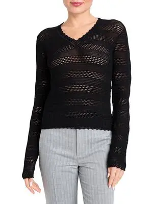 TWINSET Long Sleeve Sweater - Black