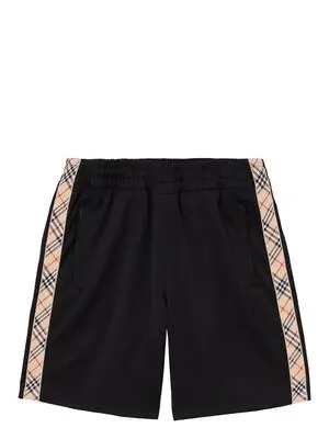 Burberry Straight-leg Tech-jersey Shorts - Black