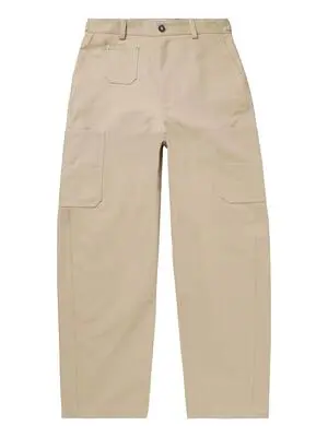 Givenchy Wide-leg Cotton-canvas Cargo Trousers - Neutrals