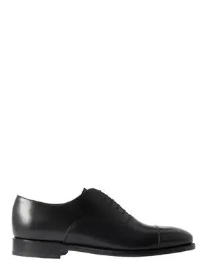 MORJAS Leather Oxford Shoes - Black