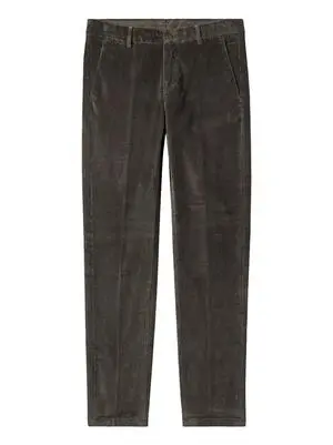 Eleventy Straight-leg Corduroy Trousers - Brown