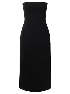 ANINE BING Rosa Strapless Stretch-knit Midi Dress - Black