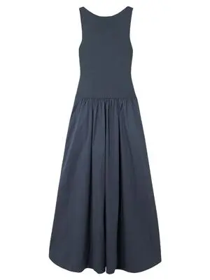 ST. AGNI Open-back Maxi Dress - Blue