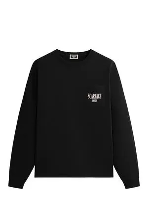 Kith For Scarface Statue Long Sleeve Pocket Tee - Black