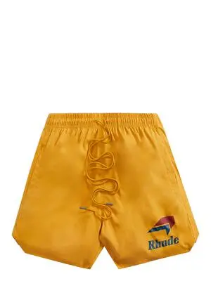 Rhude Logo Swim Short - Yellow