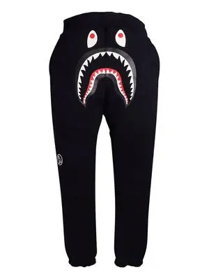 A BATHING APE X Ovo Woodland Camo Shark Sweatpants - Black