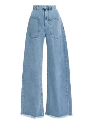 MARQUES' ALMEIDA Patch-Pocket Boyfriend Jeans