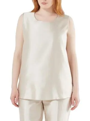 Marina Rinaldi Foggia Sleeveless Shell - Sand