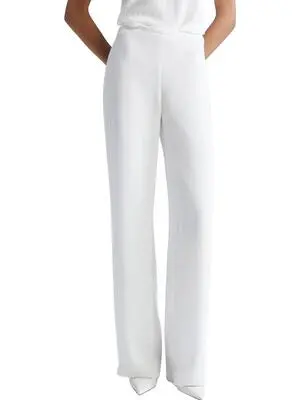 Emporio Armani Tech Waffle Straight Leg Pants - White