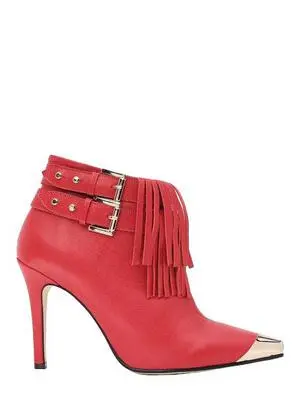 TIANNIA BARNES Jazzy Booties Red Nappa