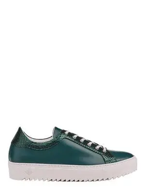 TIANNIA BARNES Billy Leather Sneakers - Olive