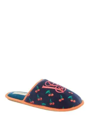 Valentino Garavani Monogram Scuff Slipper - Indigo Multi