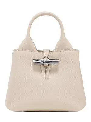 Longchamp Le Roseau Extra Small Leather Tote Paper
