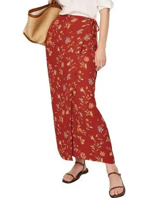 REFORMATION Floral Print Wrap Skirt - Borsa