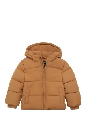 ROKKA&ROLLA Fleece Lined Hooded Jacket - Warm Tan