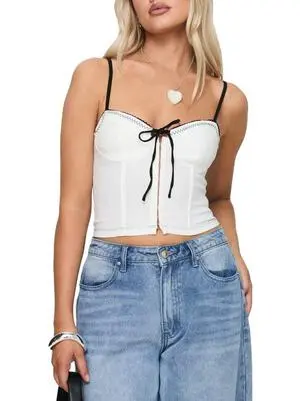 Princess Polly Severas Corset Camisole - White