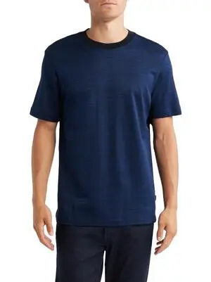 BOSS Taut Jersey Cotton T-shirt - Dark Blue