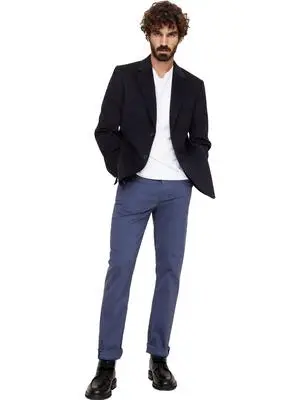 Banana Republic Slim Traveler Pant - Slate Blue