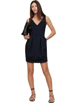 Banana Republic Everywhere Ponte Mini Dress Hyper Navy Blue