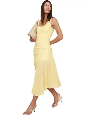Banana Republic Knit Midi Dress - Calm Yellow