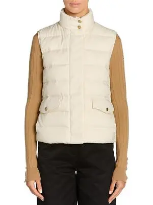 Moncler Besset Puffer Vest Ivory