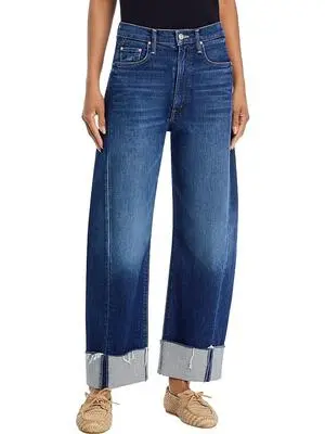 MOTHER The Half Pipe Ankle Cuff Fray Jeans - Perfectly Imperfect