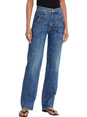 MOTHER The Riveting Rambler Zip Sneak Jeans