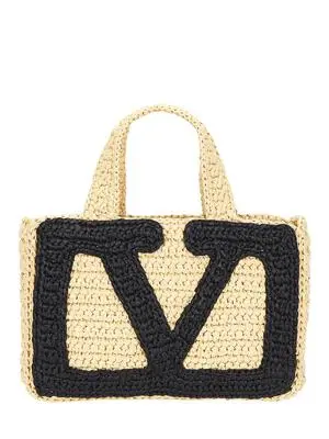 Valentino Garavani Valentino Garavani Viva Superstar Small Tote Bag Naturale & Nero