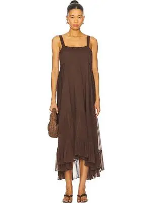 Azeeza Bellevue Midi Dress - Chocolate